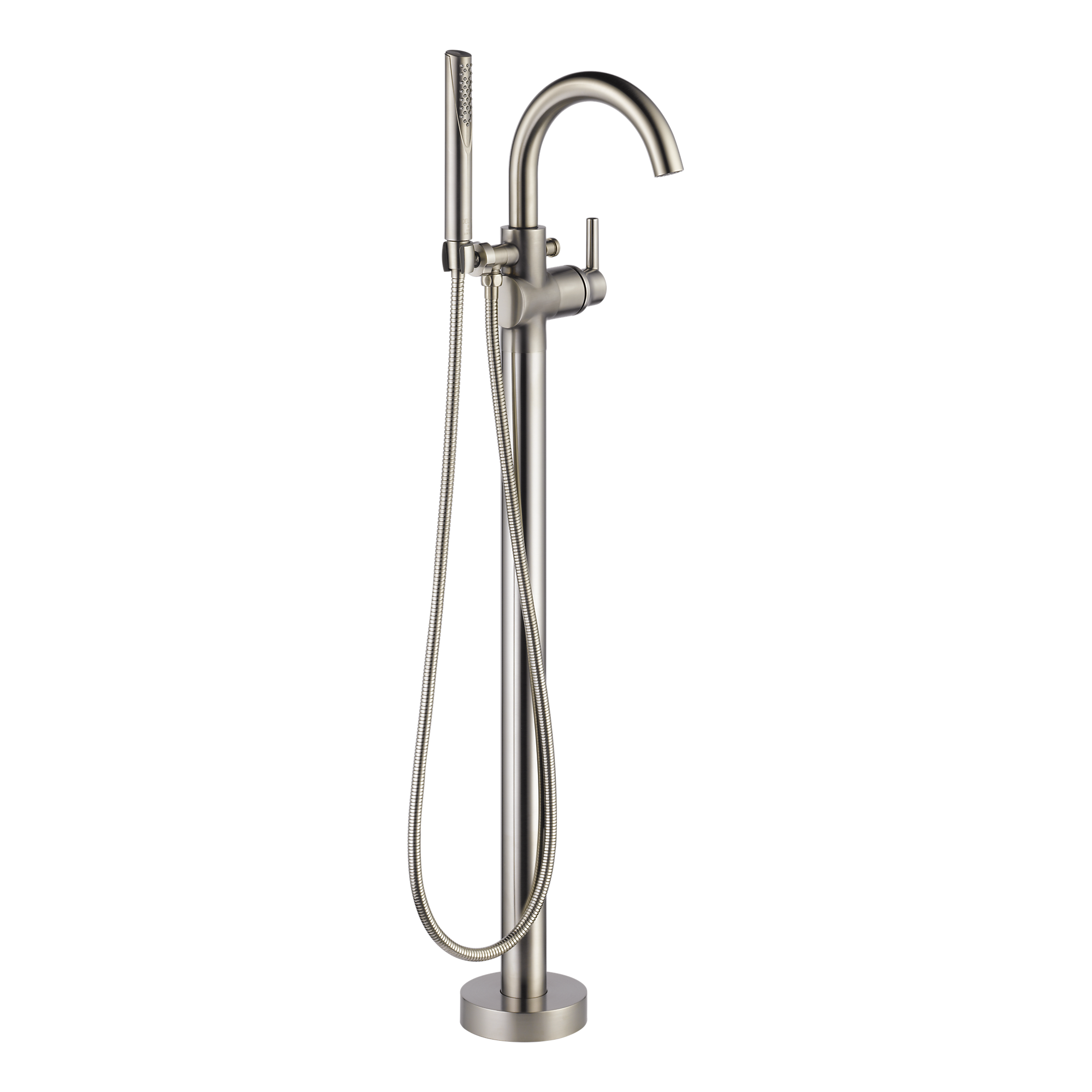 Delta Compel T4759-SSFL Stainless Floor Mount Tub Filler ... Delta Compel T4759-SSFL Stainless Floor Mount Tub Filler ...