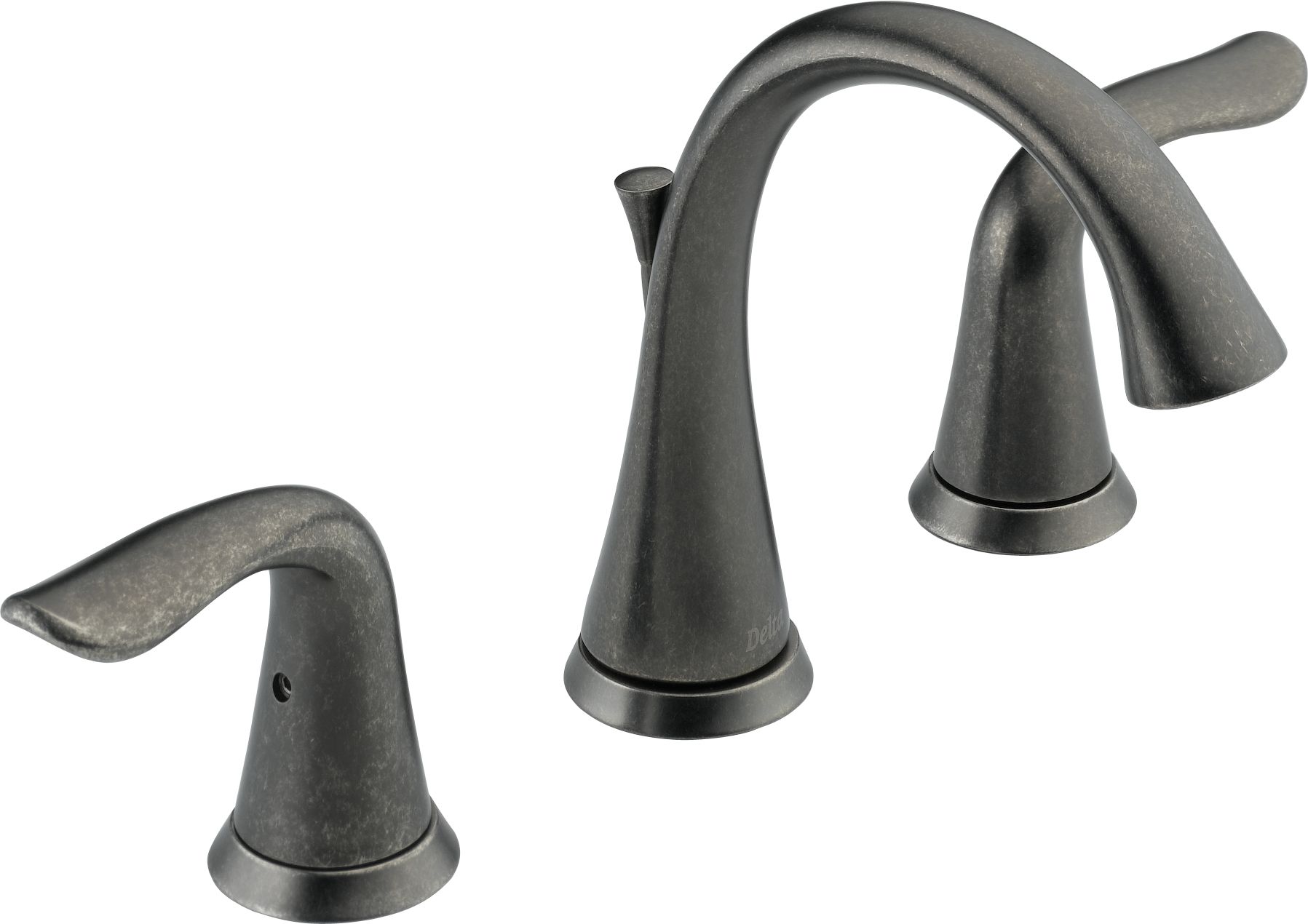 Delta 3538LF-PT Lahara Aged Pewter Two Handle Widespread Lavatory ...