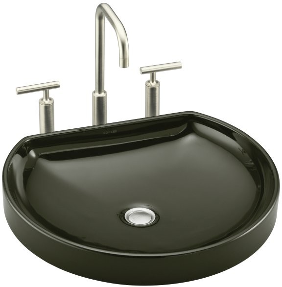 Kohler Watercove K-2332-V3 Igneous Black Wading Pool Lavatory ...
